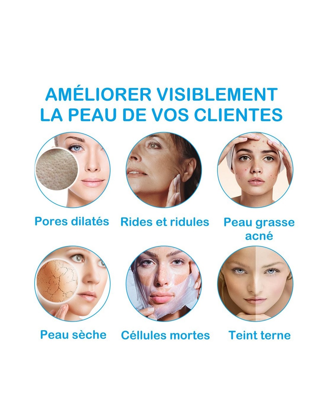 Multifonctions Hydroxygène RF led station Dermorpo