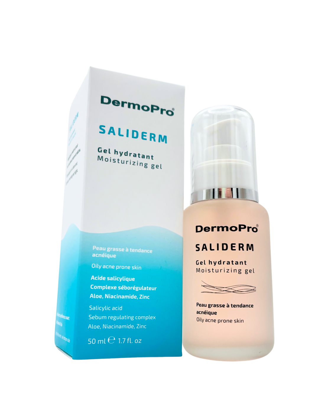 Saliderm gel hydratant peau grasse