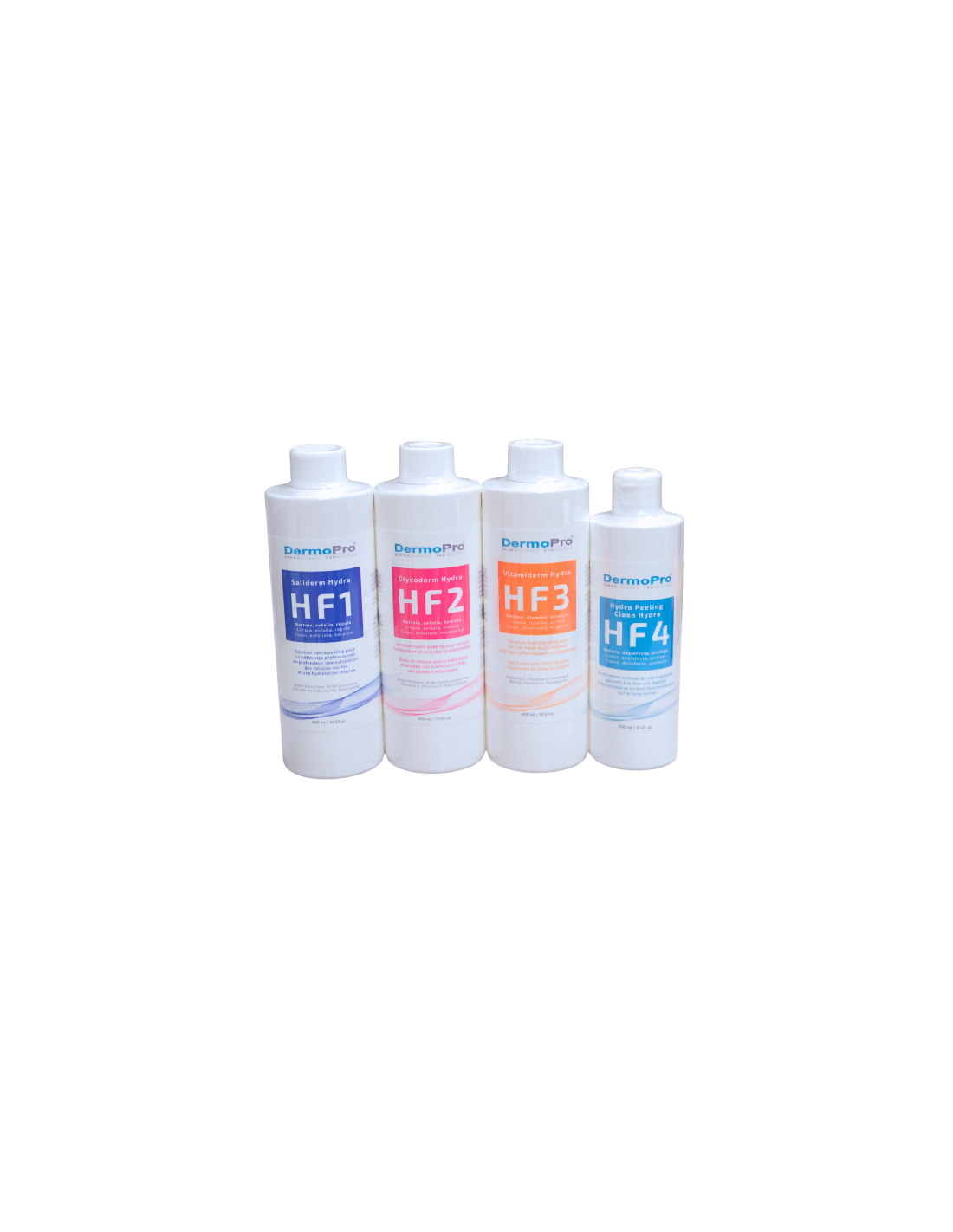 Solution Hydro Peeling HF1+ HF2 + HF3 + Cleanser HF4